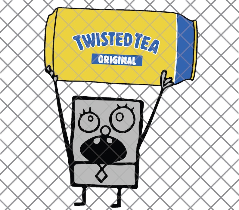 Doodle Bob Twisted Tea Funny. File Png, Ai, Svg, Pdf, Jpg. for Cricuit ...
