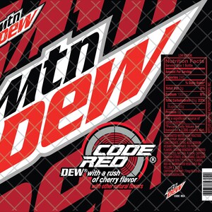 Mountain Dew Code Red Tumbler Label 20 Oz High Quality File - Etsy Canada