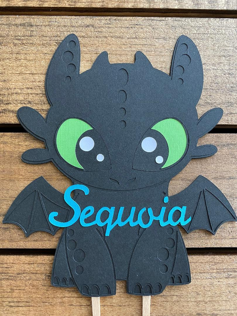 Toothless How to Train Your Dragon Night Fury Customizable - Etsy
