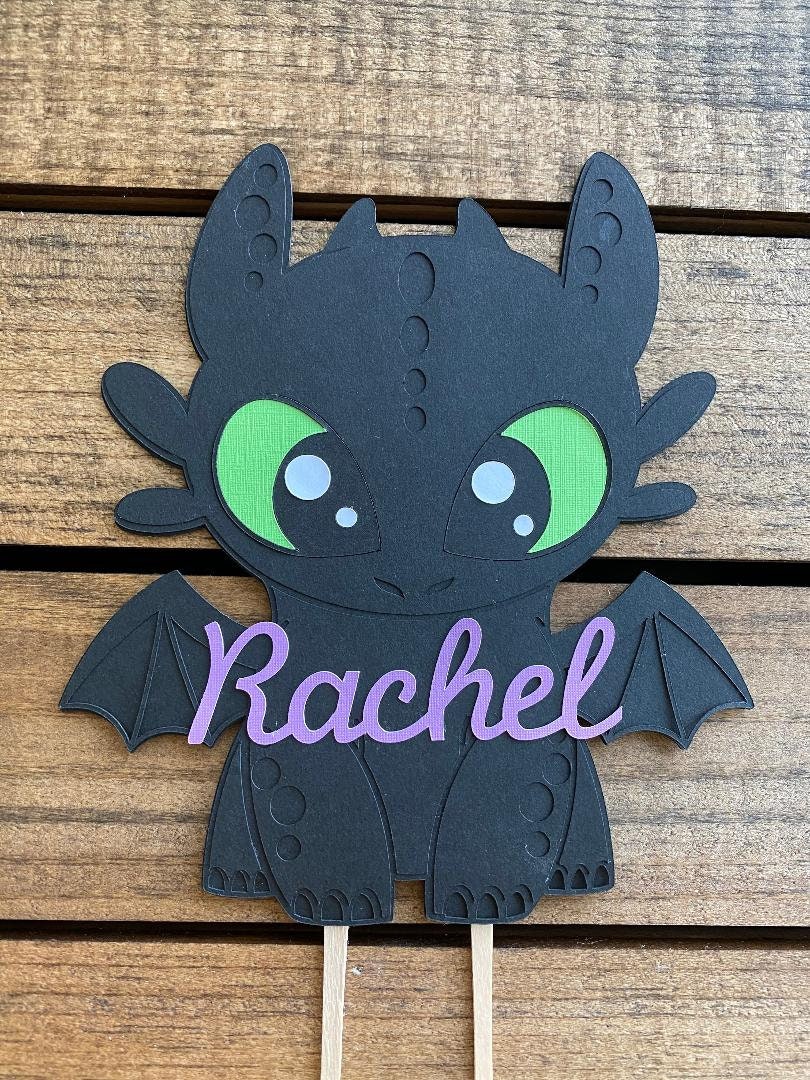 Toothless How to Train Your Dragon Night Fury Customizable - Etsy