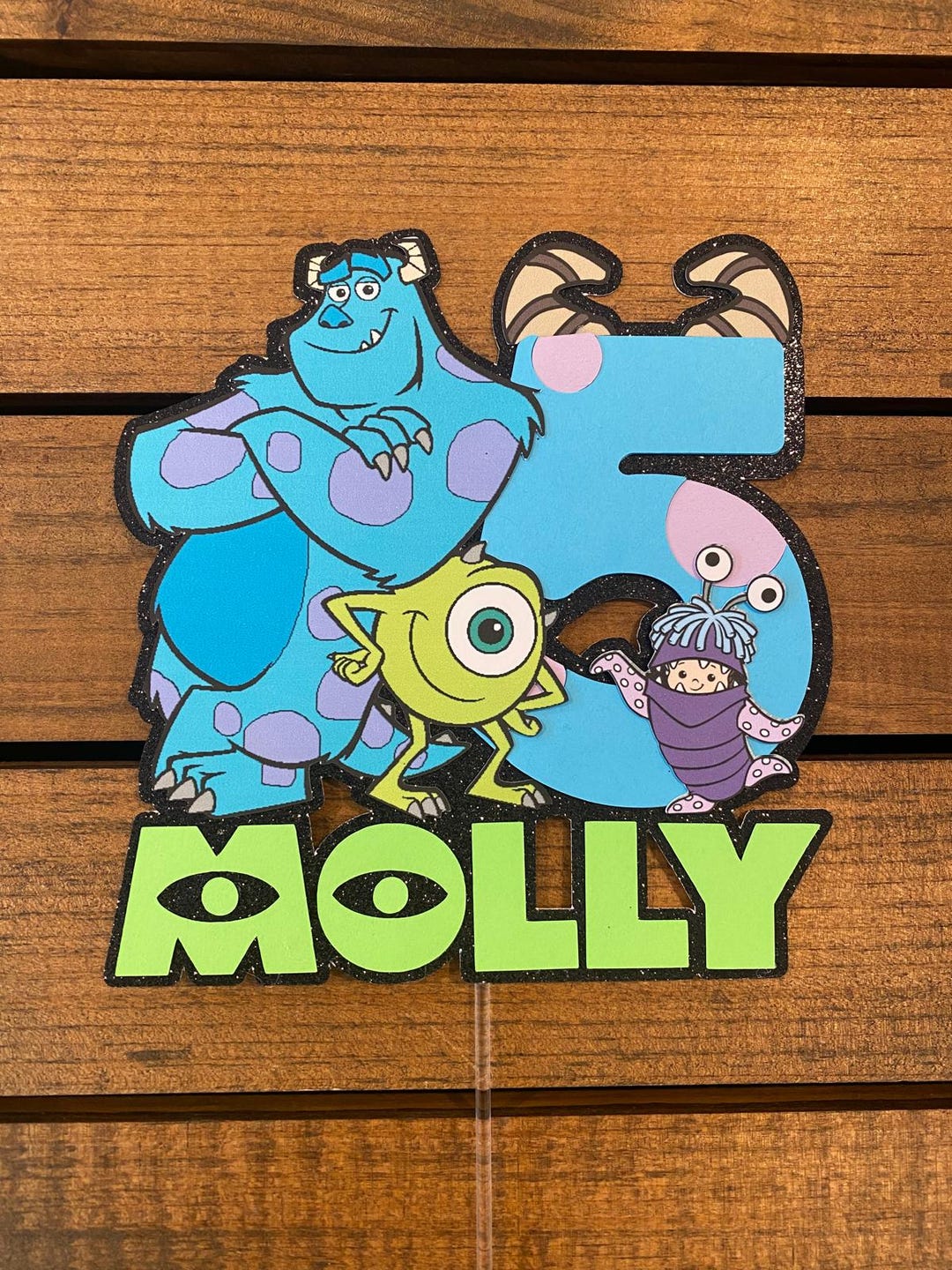 Monsters Inc Customizable Cake Topper Birthday Party Decoration With ...