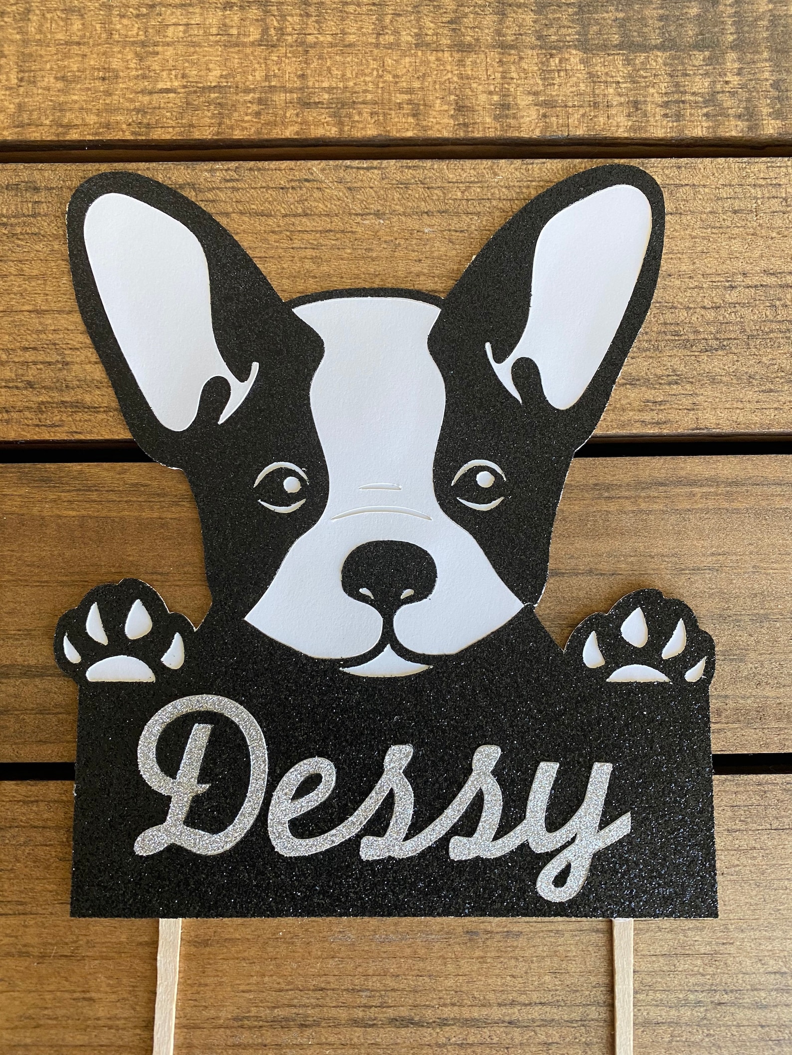 French Bulldog Cake Topper Birthday Party Decoration: - Etsy