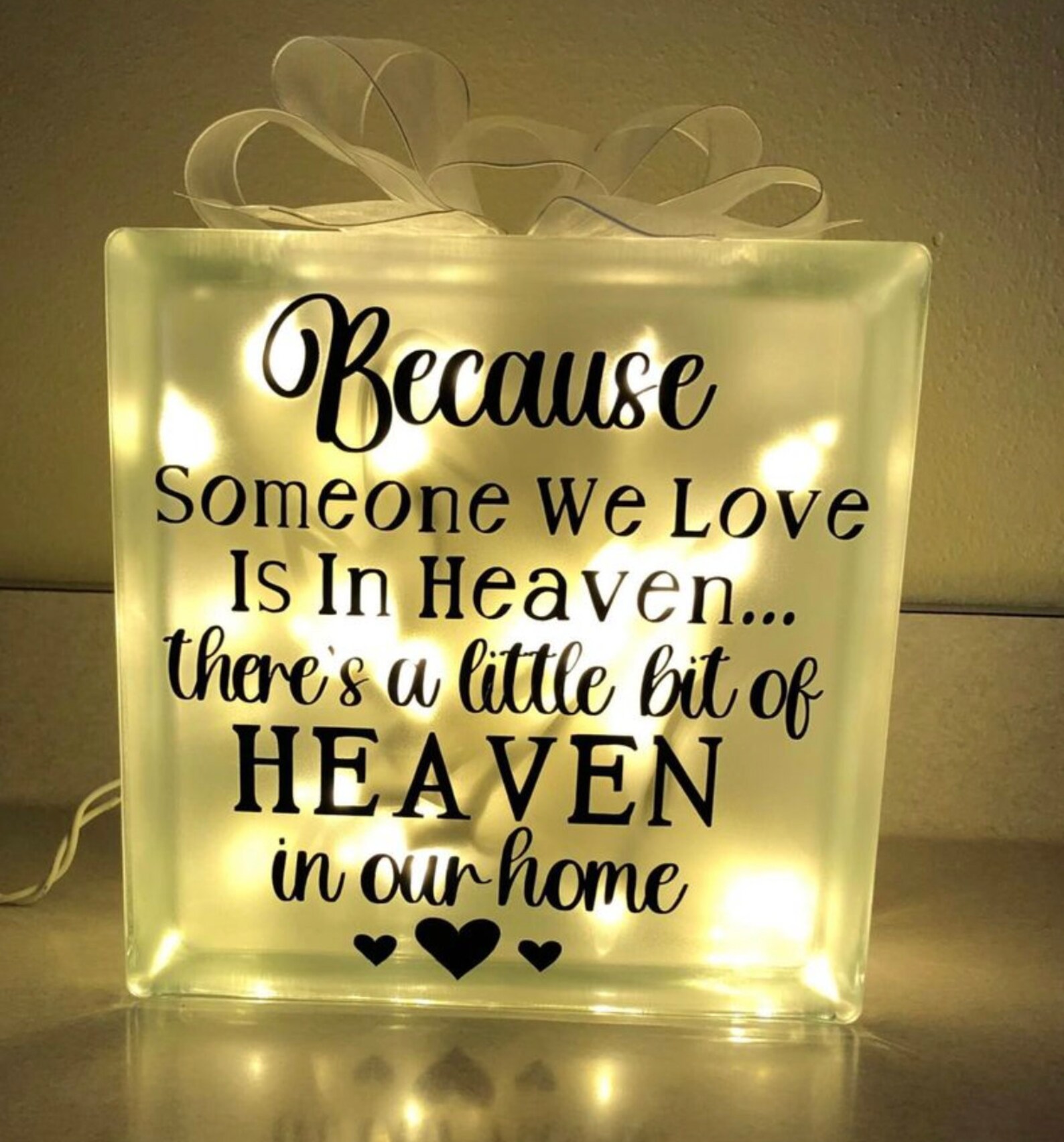 Remembrance Memorial LED Light Block - Etsy