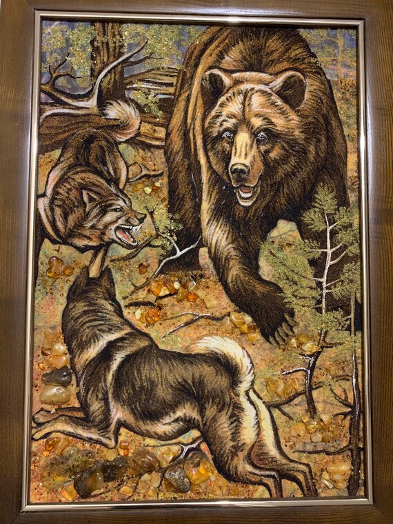 Natural Baltic Amber Painting - Etsy