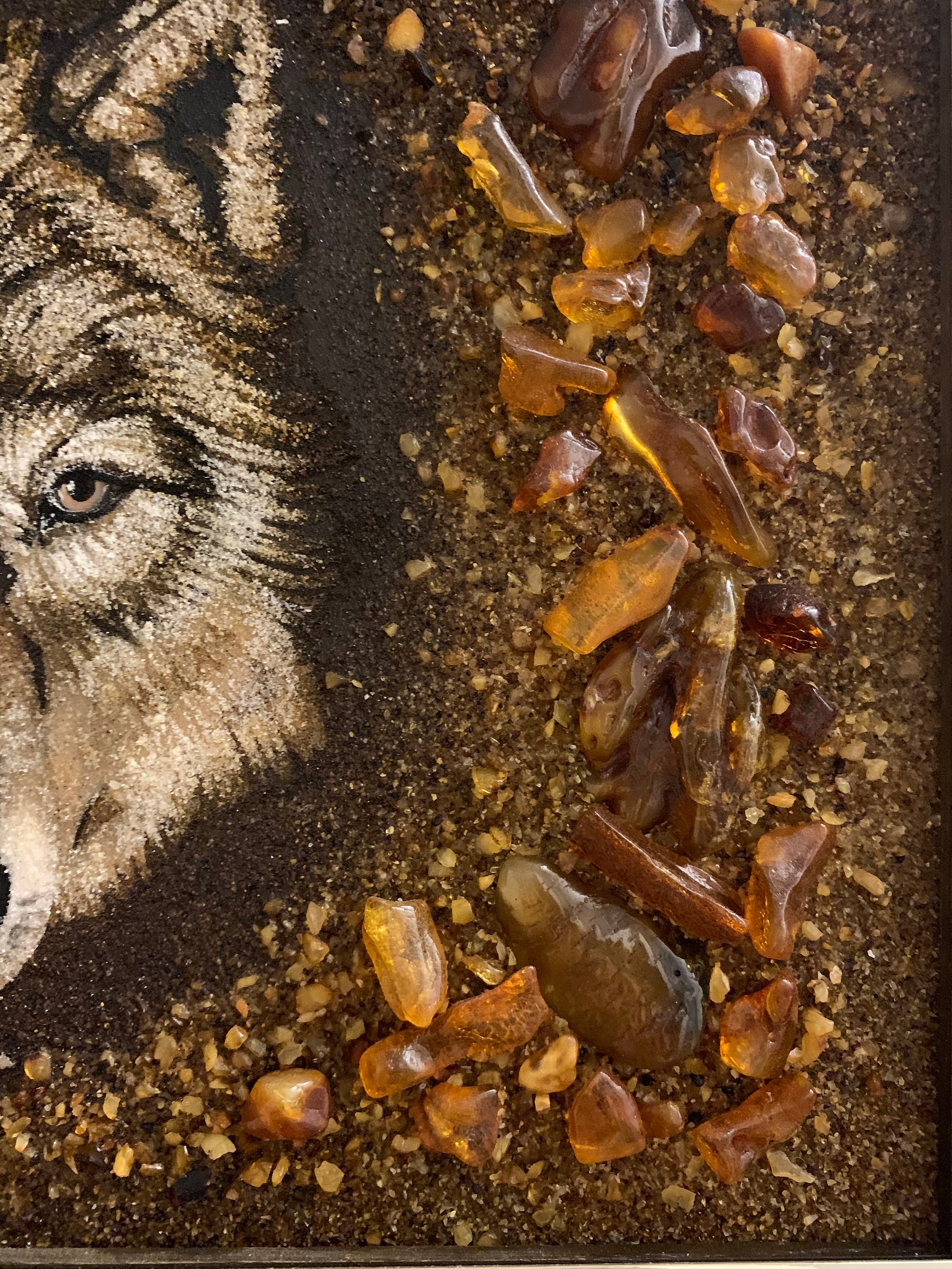Natural Baltic Amber Painting - Etsy