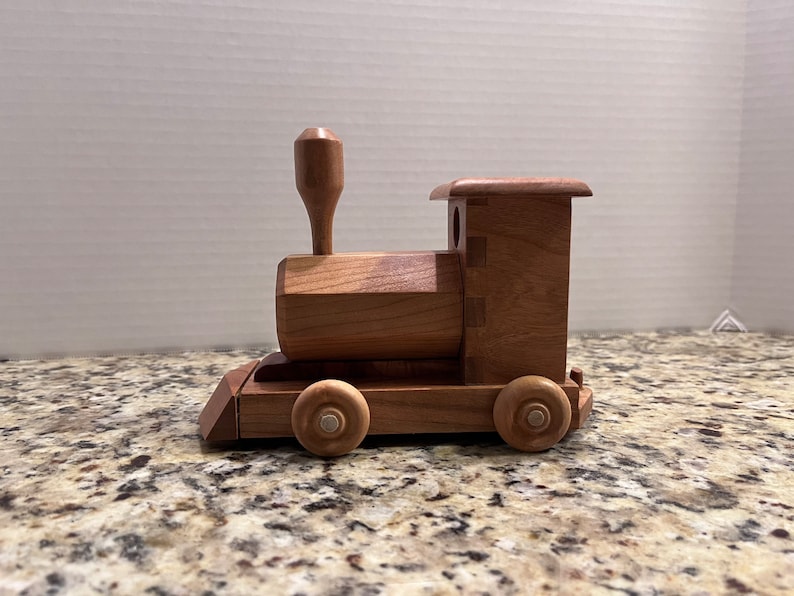 Five Car Handmade Wooden Train - Etsy