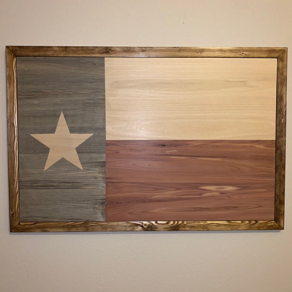 Wooden Texas Flag - Etsy
