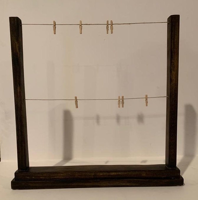Tabletop Clothesline Picture Stand | Etsy