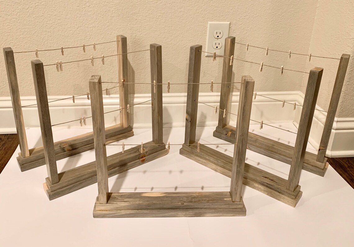 Tabletop Clothesline Picture Stand | Etsy