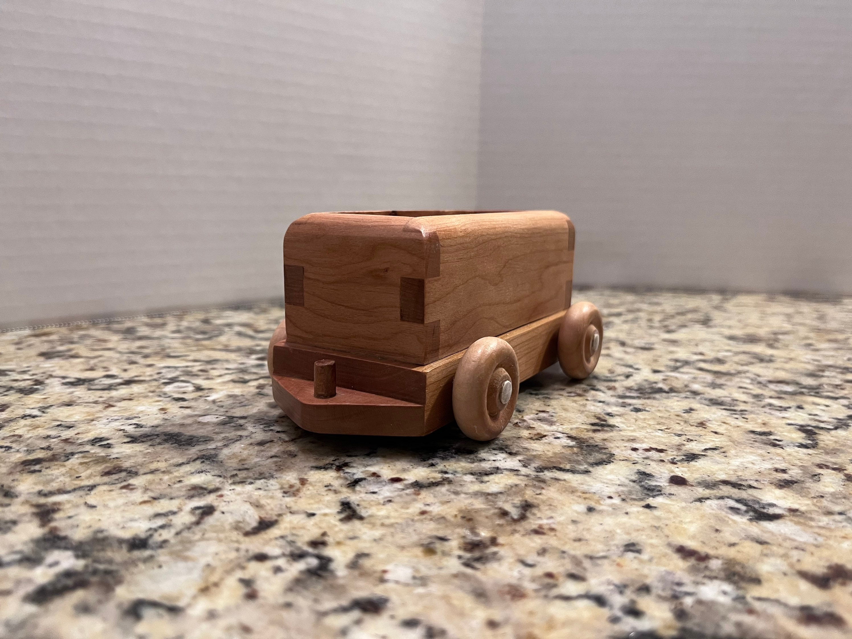 Five Car Handmade Wooden Train - Etsy
