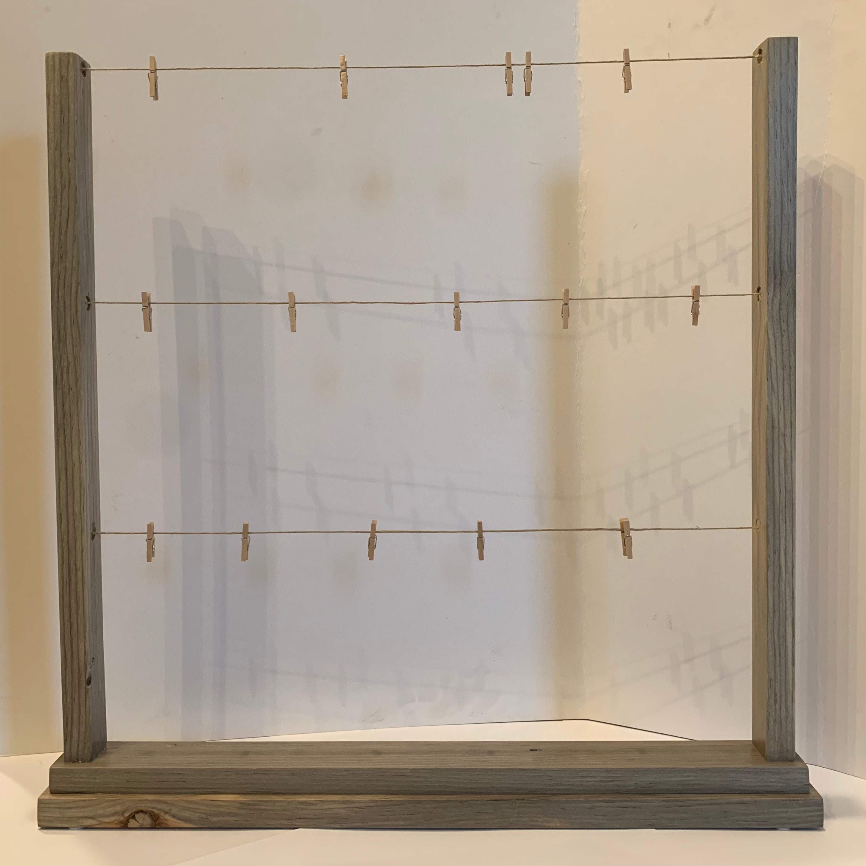 Tabletop Clothesline Picture Stand | Etsy