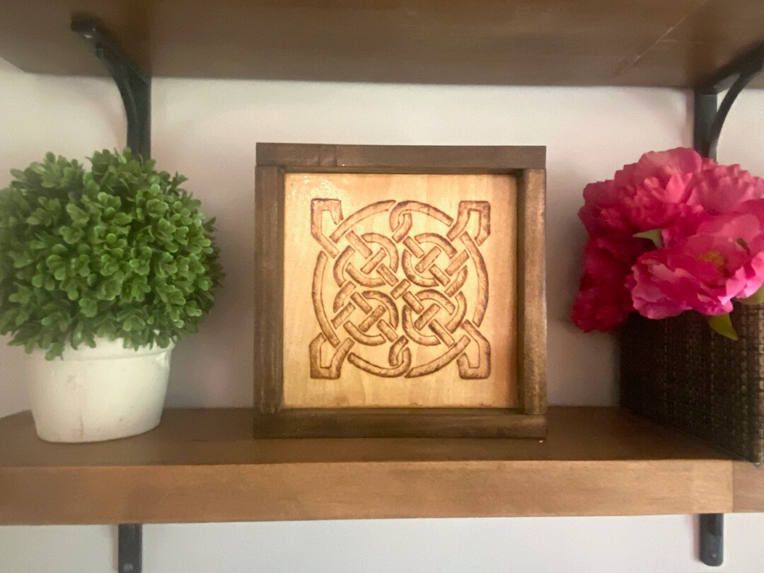 Celtic Knot Wood Burn - Etsy