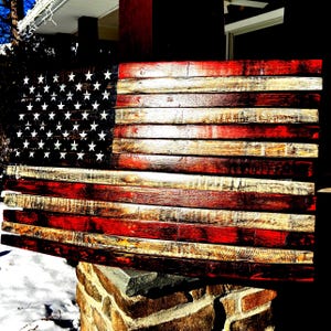Authentic Reclaimed Whiskey Barrel Flag - Etsy
