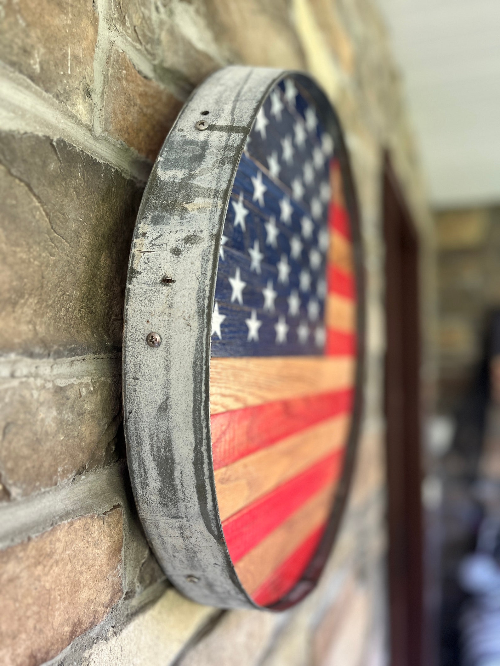 Barrel Ring American Flag - Etsy