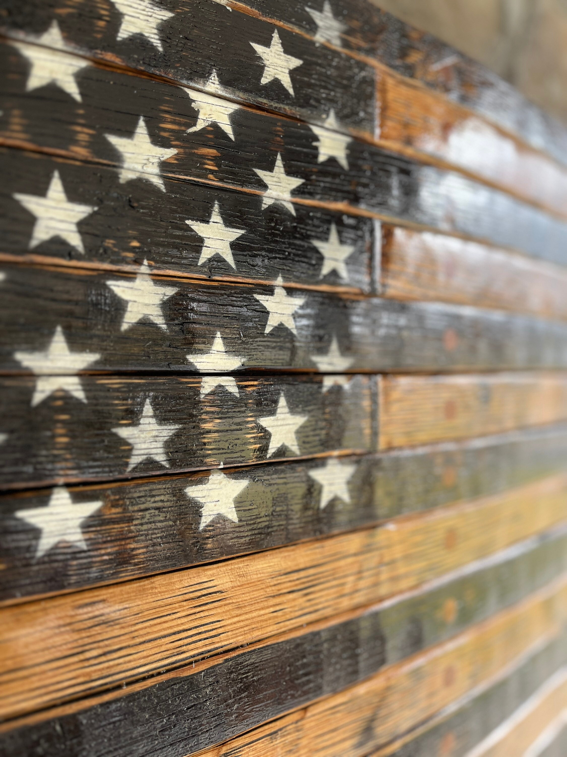 Reclaimed Whiskey Barrel Flag - Etsy