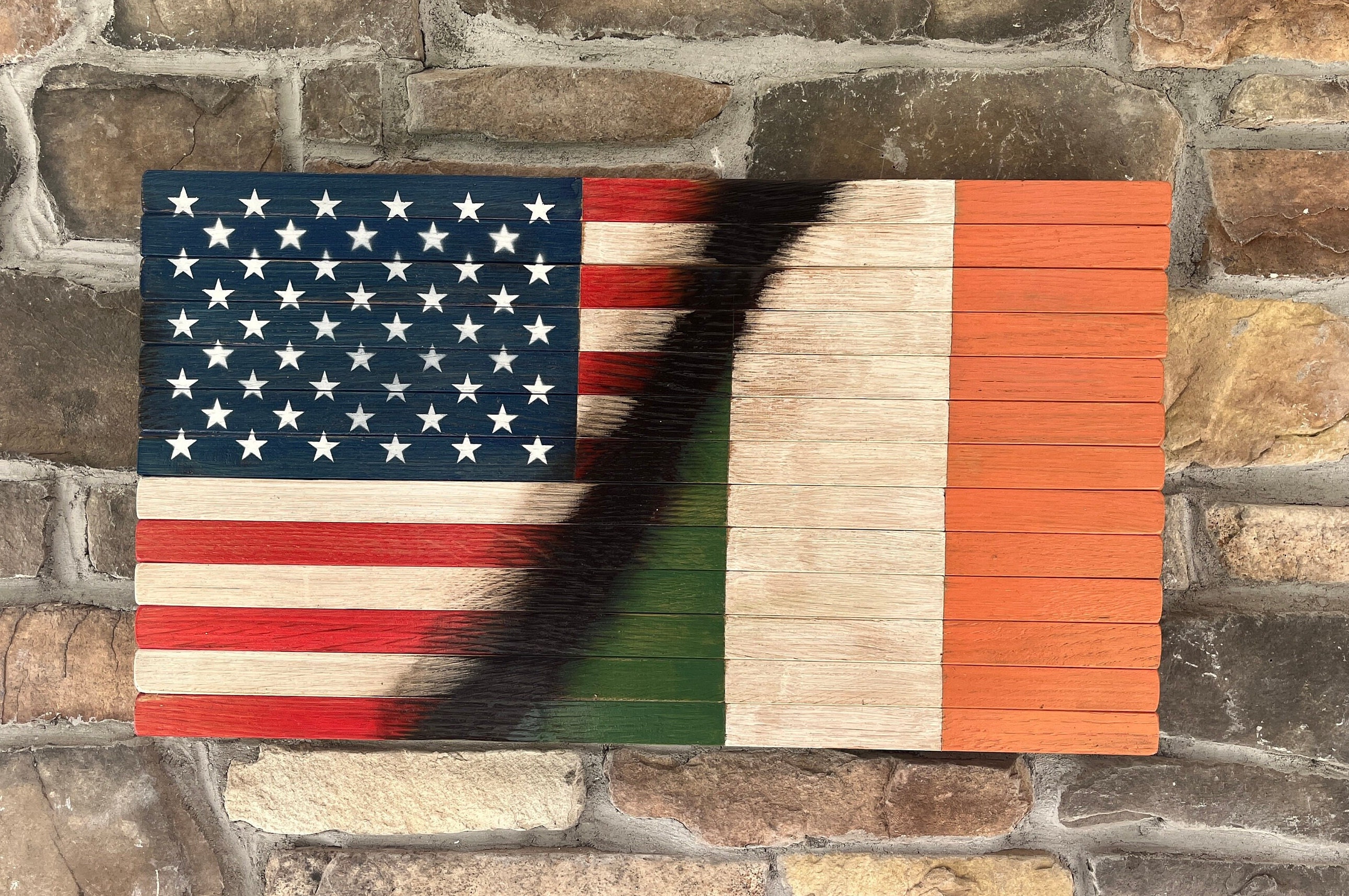 Irish-american Flag (medium) - Etsy