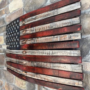 Authentic Reclaimed Whiskey Barrel Flag - Etsy