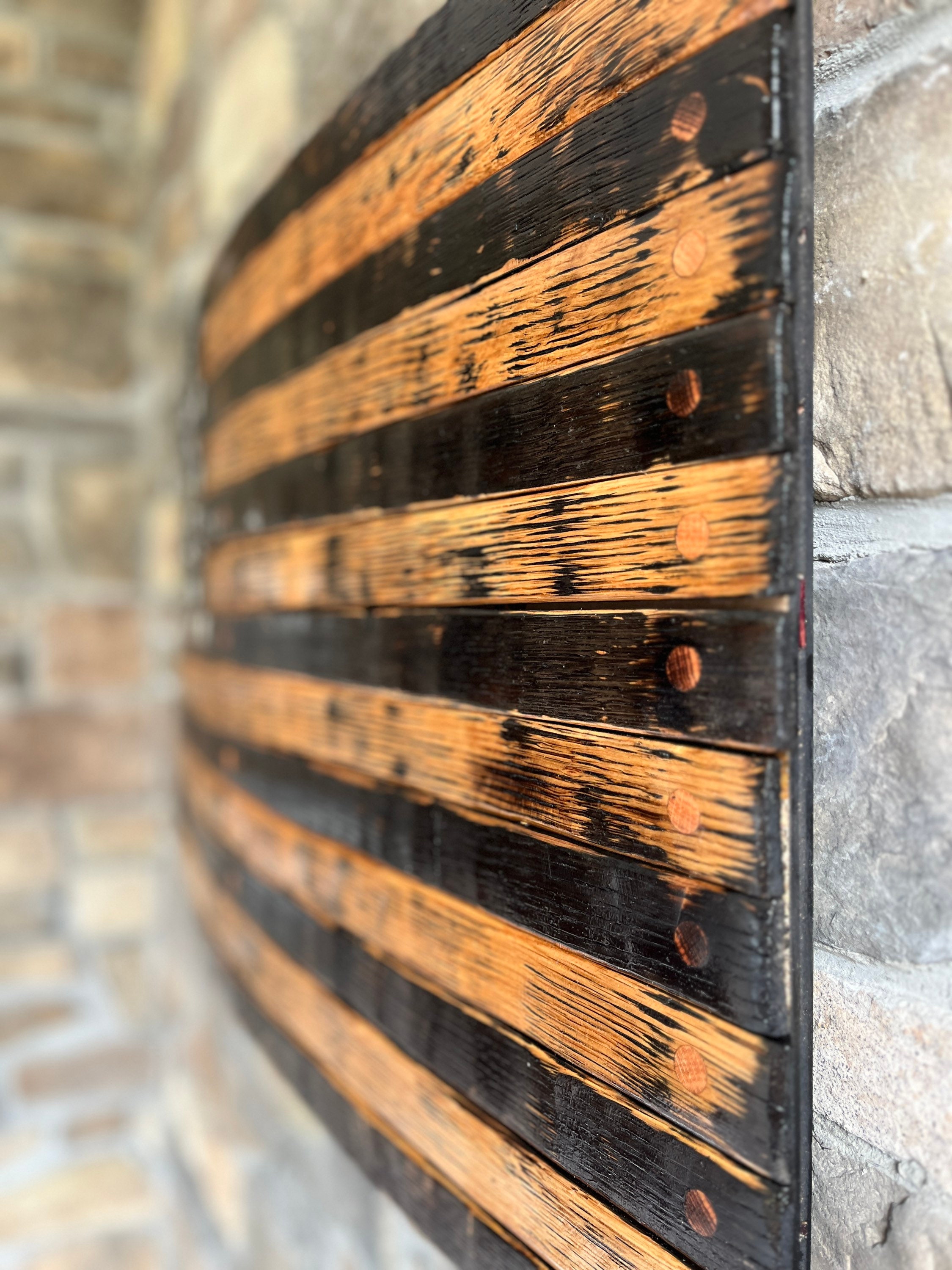 Reclaimed Whiskey Barrel Flag - Etsy