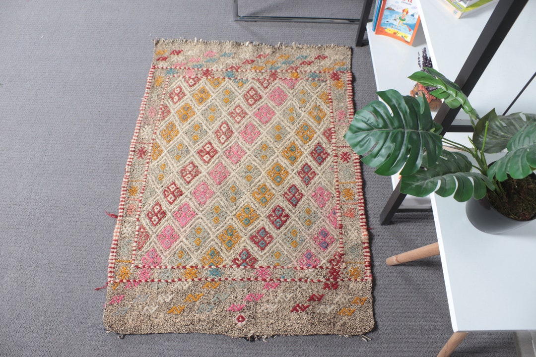 Vintage Kilim, Small Kilim, Turkish Kilim, Vintage Kilim, Rugs for Door ...