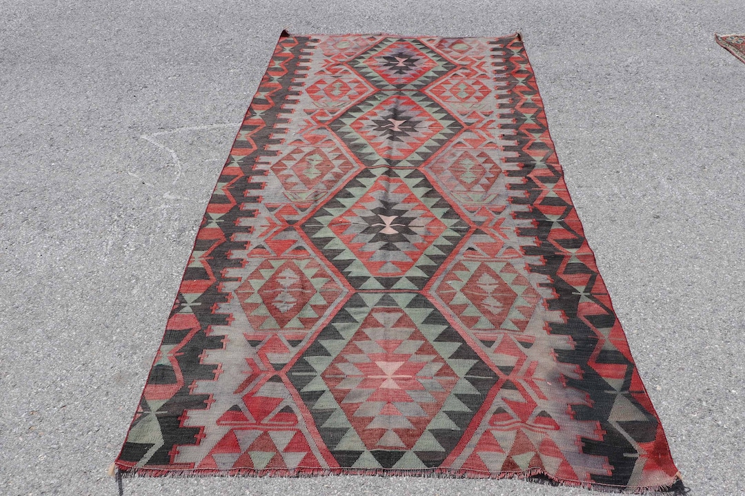 Red Kilim, Organic Kilim, Rugs Kilim, Vintage Kilim, Rugs for Bedroom ...