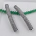 Tunnel Bend Pave Diamond Beads Beads Findings Silver Sterling 925 ...