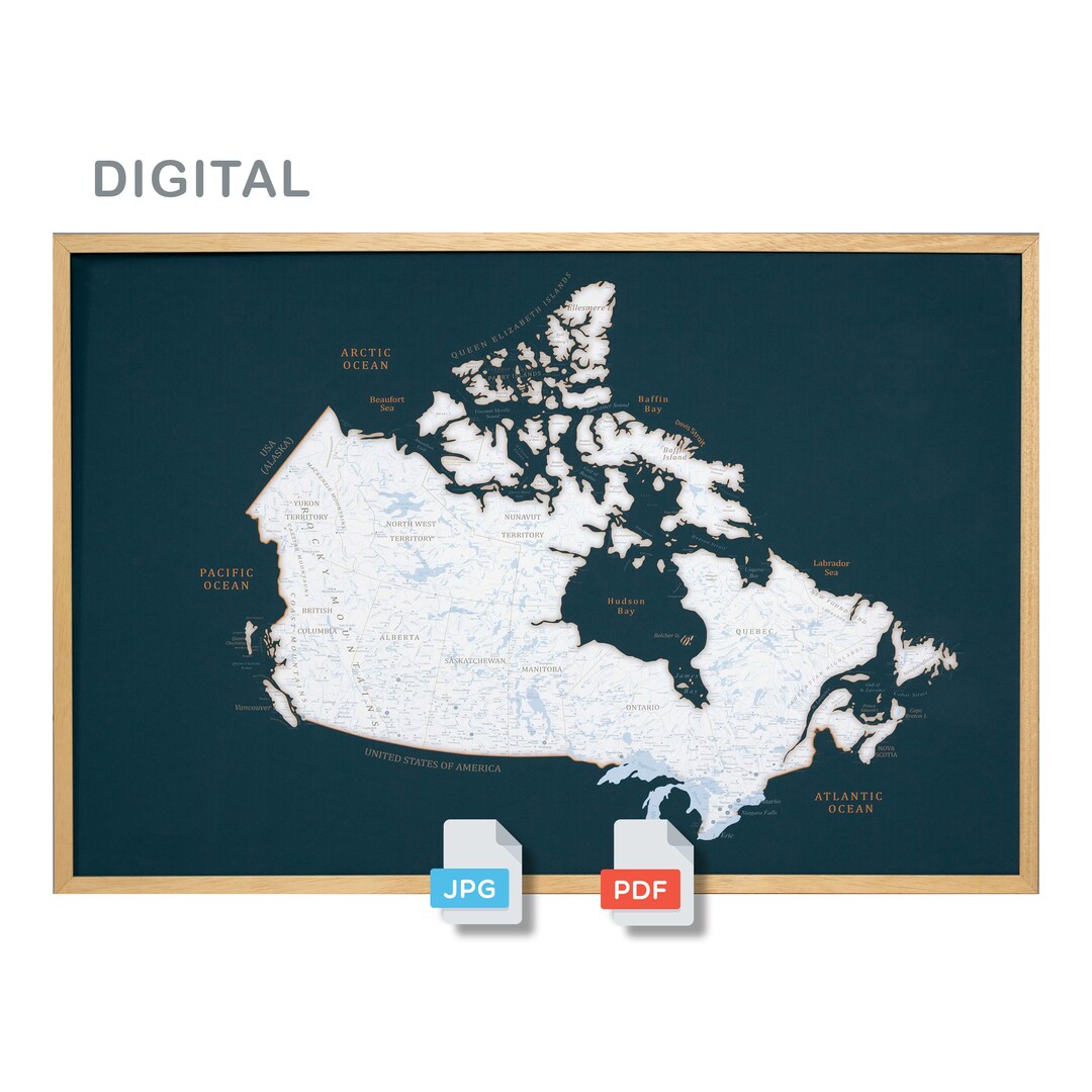 Downloadable Detailed Map for Printing and Digital Use, Explore Canada ...