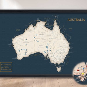 Custom Australia Map Push Pin Australia Map Australia Pin - Etsy
