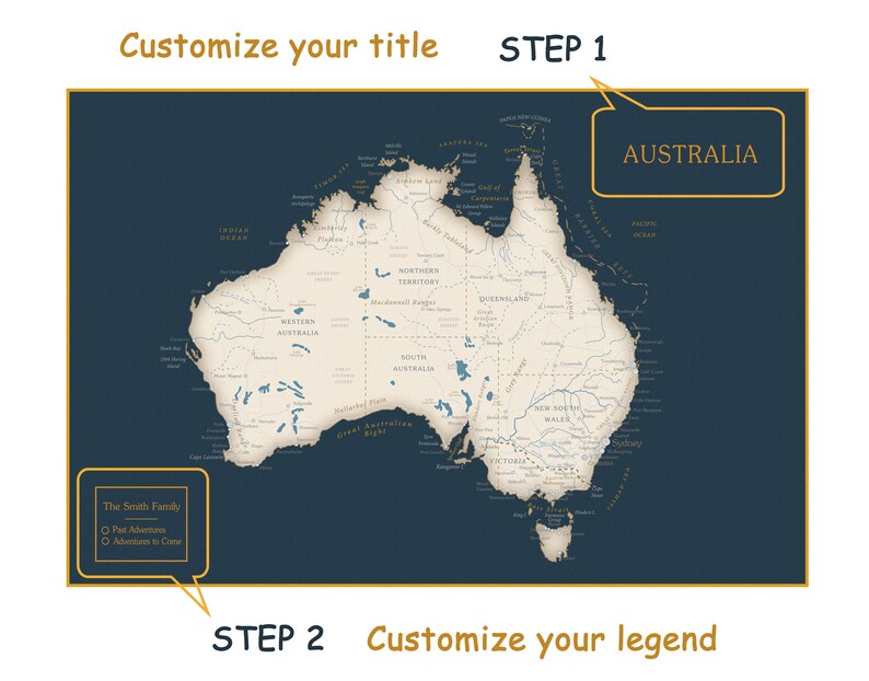 Custom Australia Map Push Pin Australia Map Australia Pin - Etsy