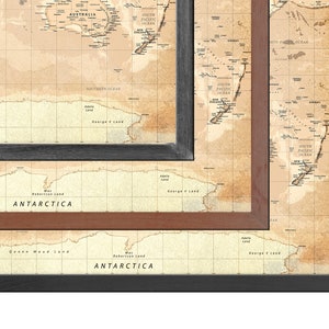 World Map Pin Board, Push Pin Travel Maps - Etsy