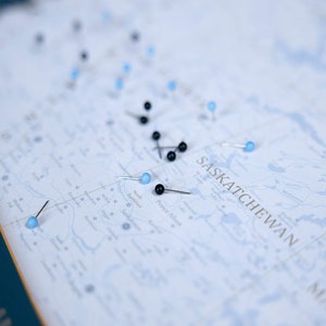 Canada Map, Push Pin Canada Map, Framed Large Custom Map, Gift for ...