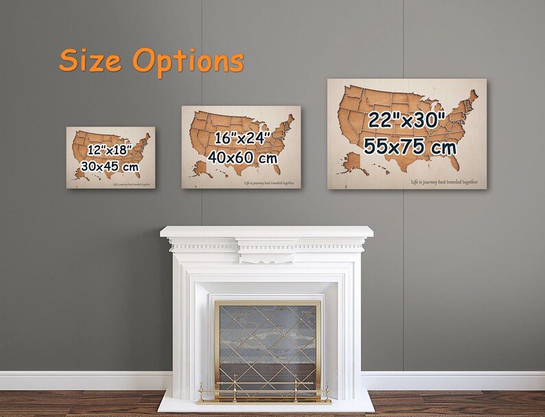 Wooden Us Map Wooden Wall Art Maps Wooden Usa Map - Etsy