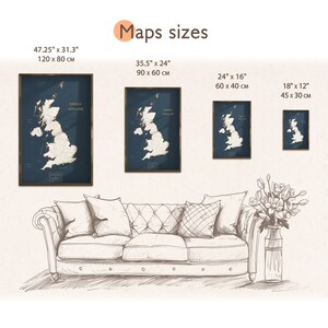 UK Push Pin Map – England Travel Wall Art, Personalized United Kingdom ...