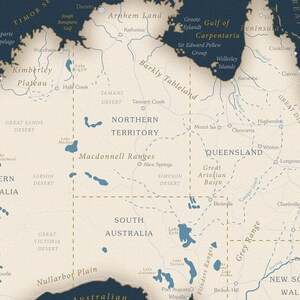Australia Push Pin Map Australia Pin Map Personalised Push | Etsy