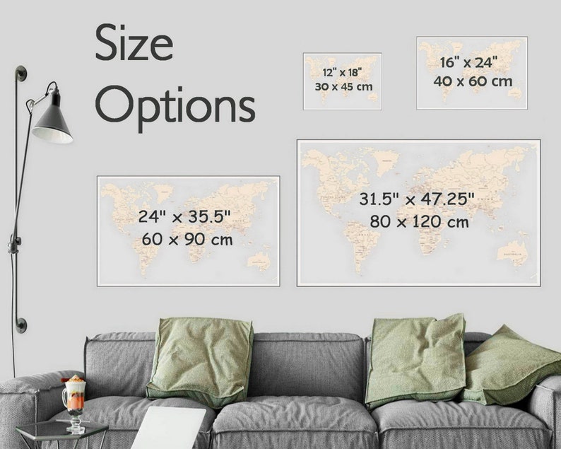 World Map Pin Board Push Pin Travel Maps - Etsy