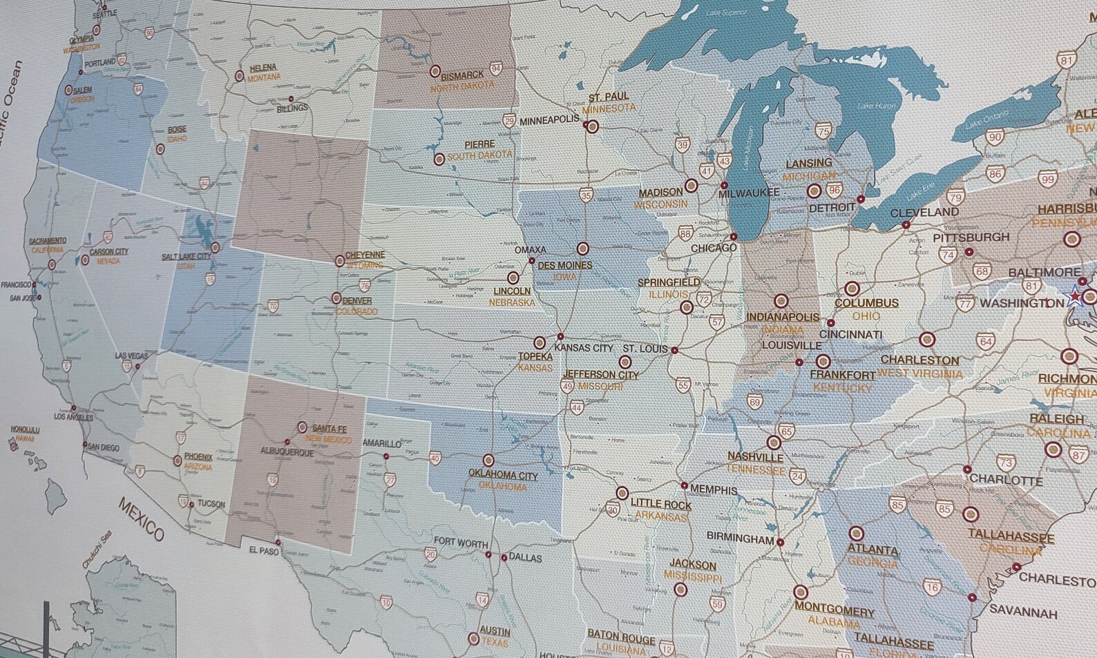 Football Team Map: Push Pin College Sports Gift - Etsy