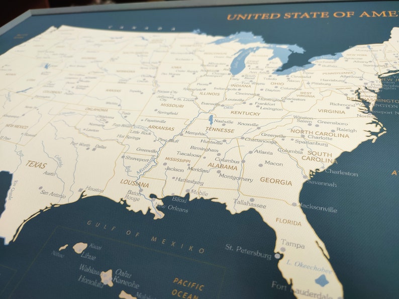 Digital US Map Download United States Map Printable Format - Etsy