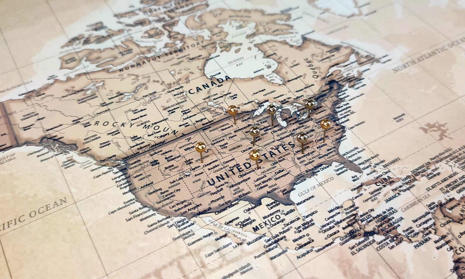 World Map Pin Board Push Pin Travel Maps - Etsy