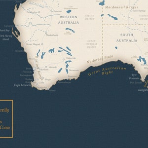 Australia Push Pin Map Australia Pin Map Personalised Push | Etsy