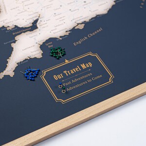 UK Push Pin Map – England Travel Wall Art, Personalized United Kingdom ...