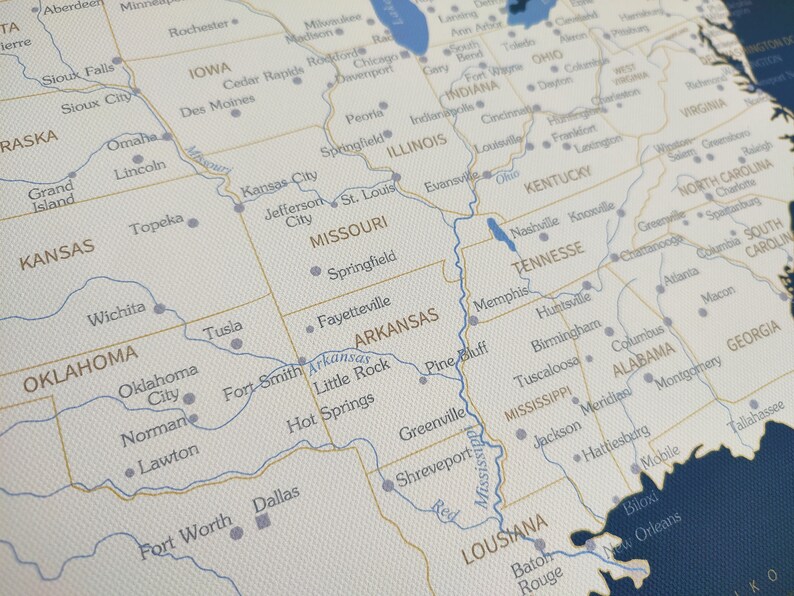 United States Map Digital Print USA Map Download - Etsy