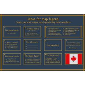 Canada Push Pin Map, Large Wall Art Map, Canada Travel Map, Custom Gift ...