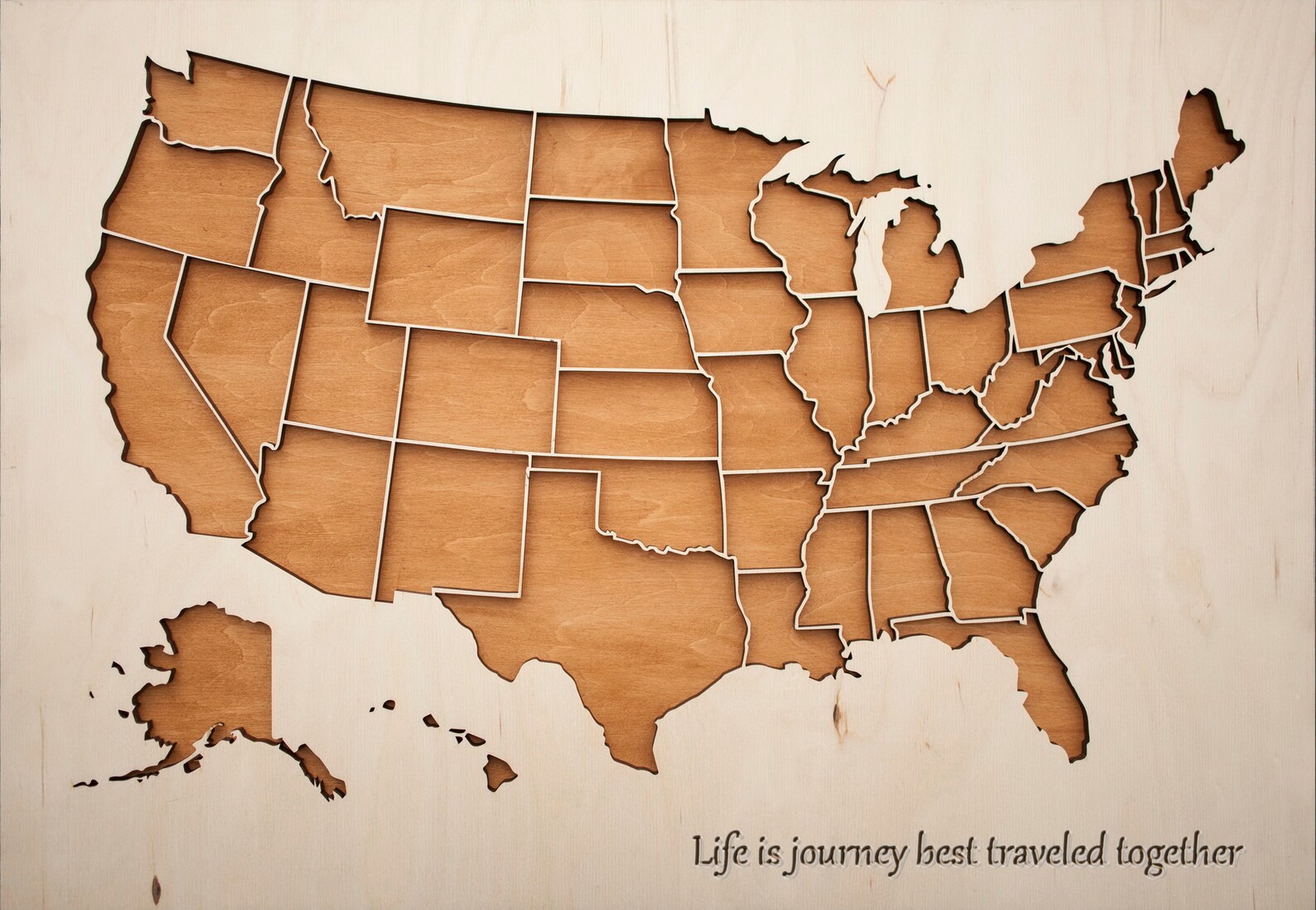 Wooden Us Map Wooden Wall Art Maps Wooden Usa Map | Etsy