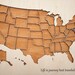 Wooden Us Map Wooden Wall Art Maps Wooden Usa Map - Etsy
