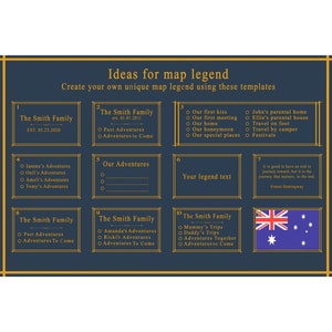 Australia Push Pin Map Australia Pin Map Personalised Push - Etsy