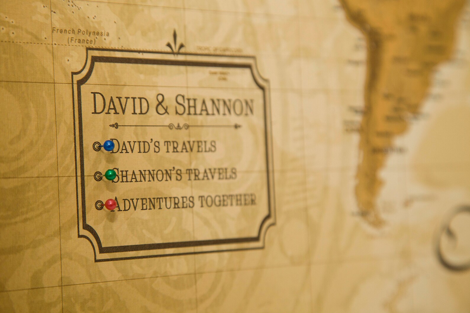 Personalized World Map Push Pin Vintage Maps Gifts for - Etsy