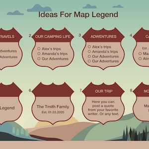 Camping Map Gift Decor, Travel US Push Pin Map, USA Map Campervan - Etsy