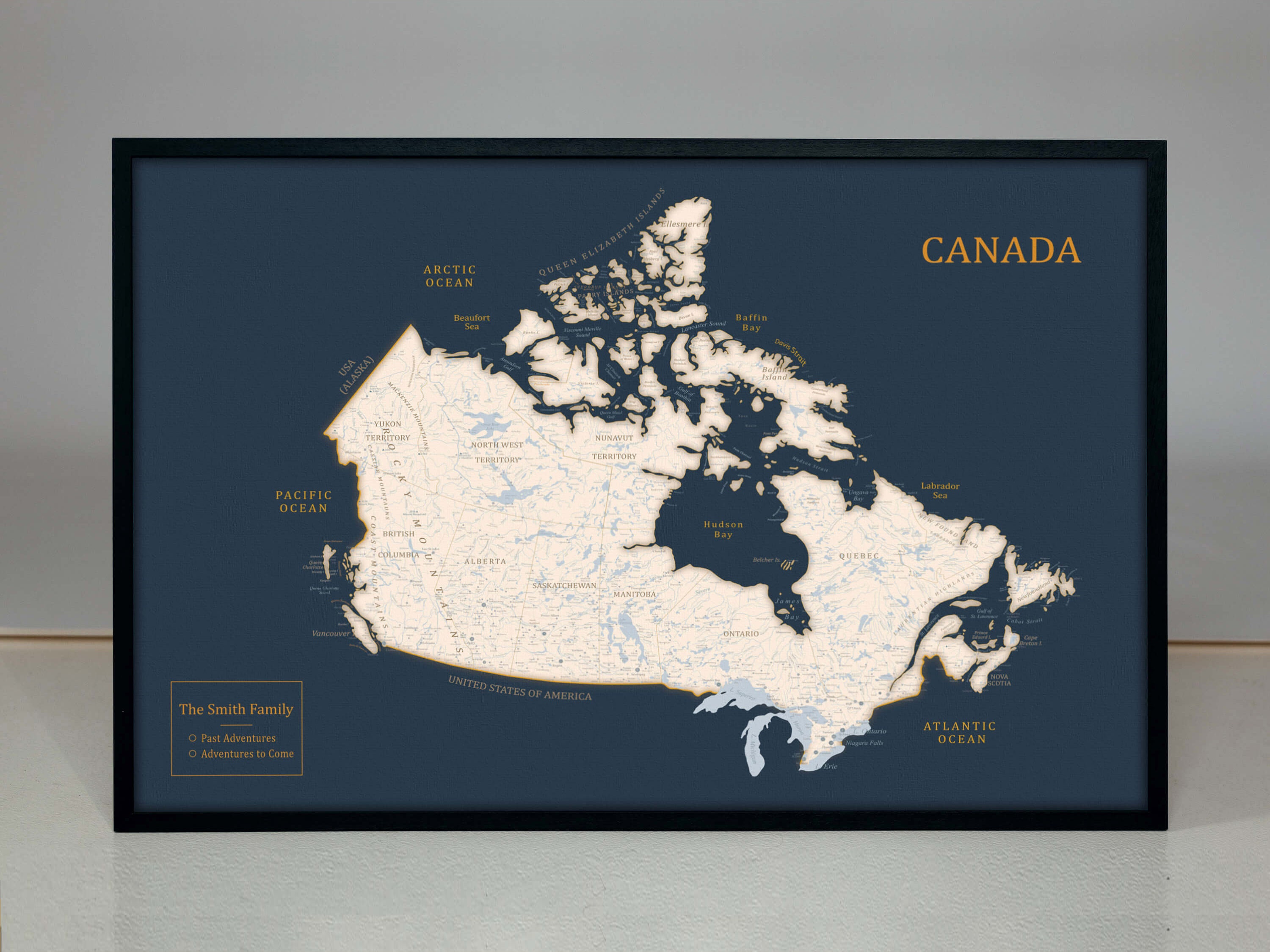Canada Push Pin Map Large Wall Art Map Canada Travel Map - Etsy Canada