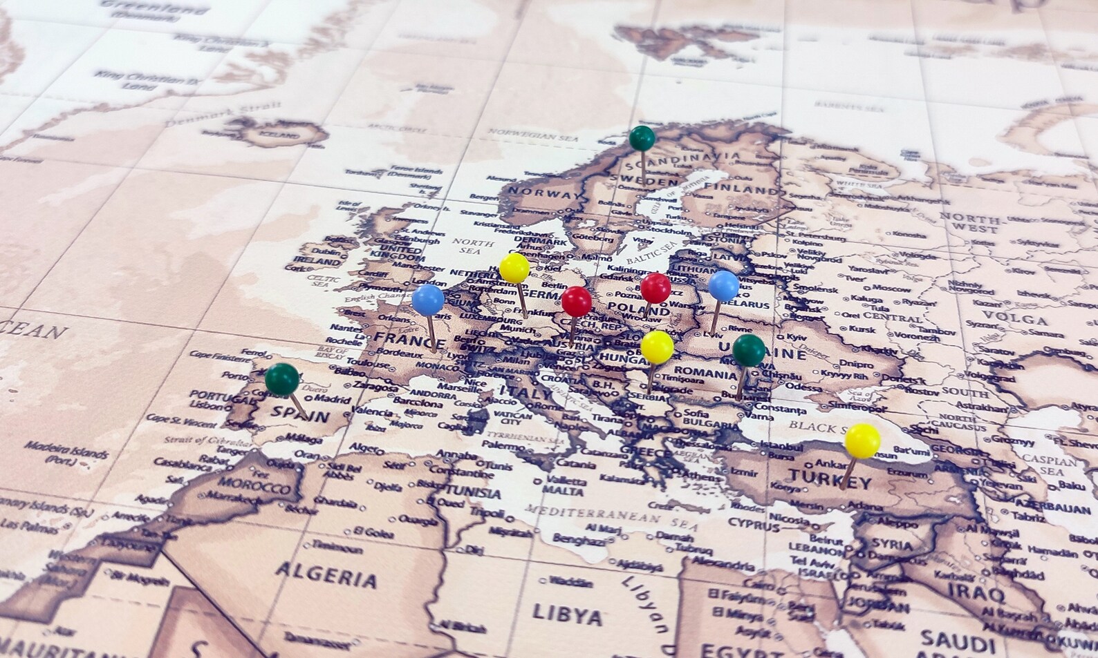 World Map Pin Board Push Pin Travel Maps - Etsy