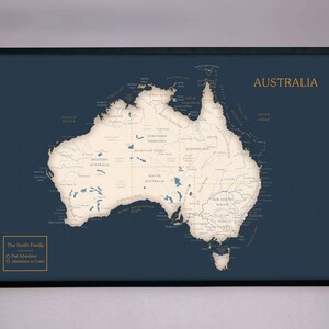 Custom Australia Map Push Pin Australia Map Australia Pin - Etsy