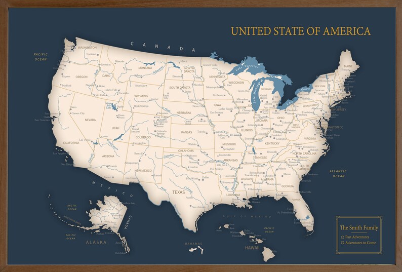 Digital US Map Download United States Map Printable Format - Etsy
